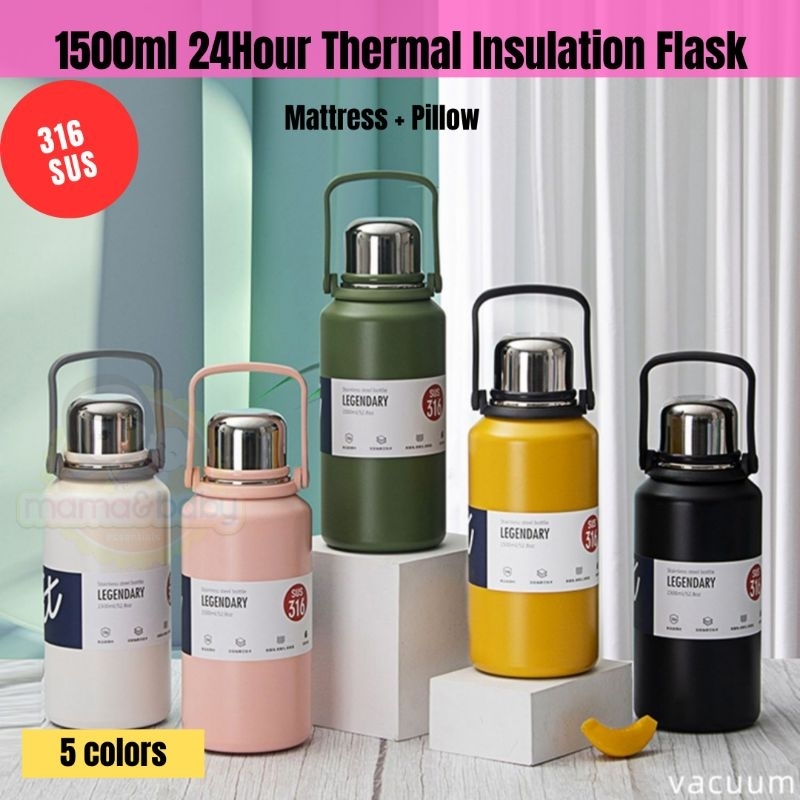 🇲🇾💥Ready Stocks💥 ORIGINAL 1500ml Dodge 316 Stainless steel 24Hours Warm ...