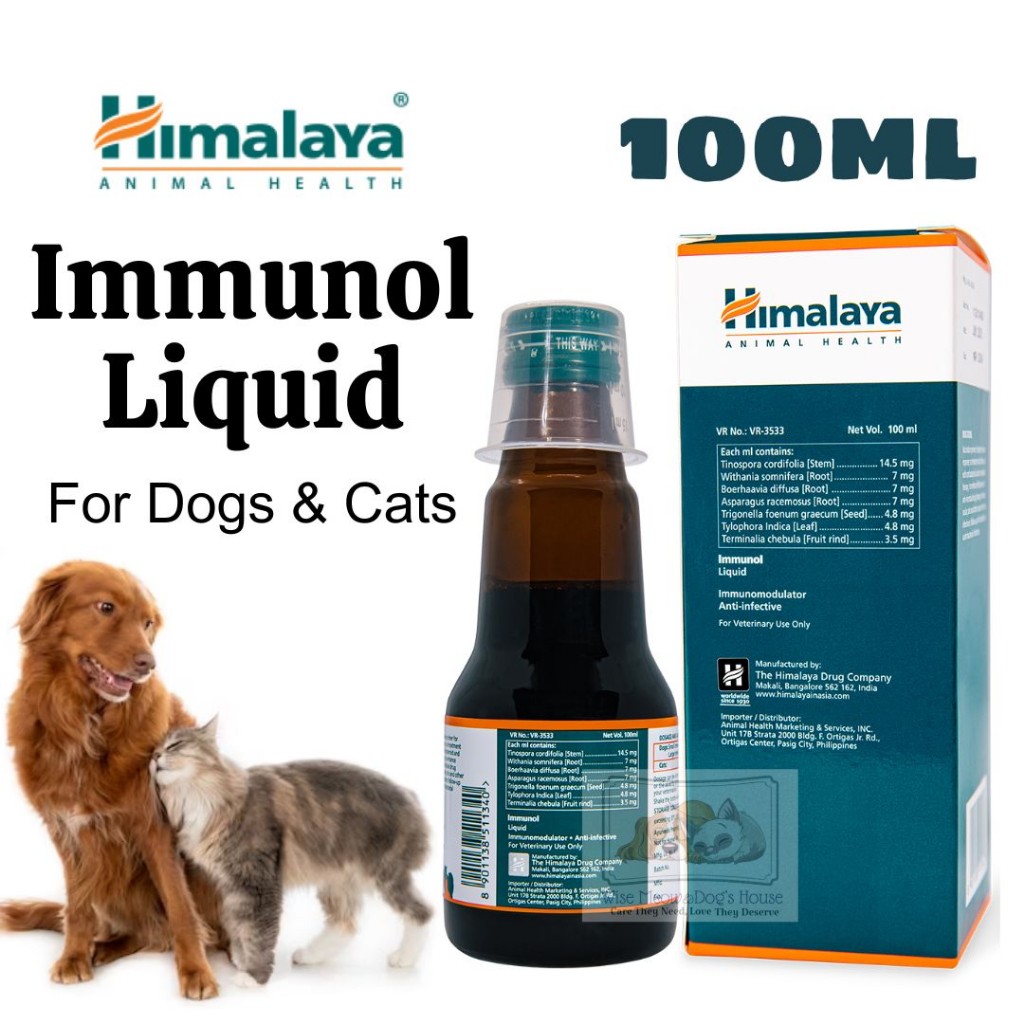 [100% Original] Himalaya Immunol Liquid For Cats & Dogs 100ml / Pet ...
