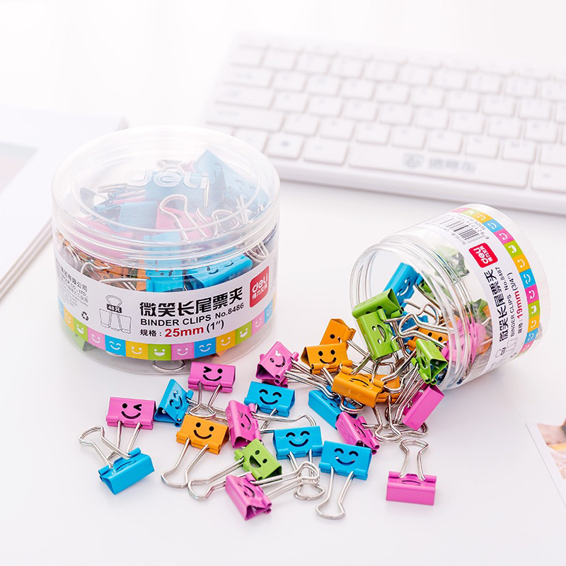 Stationery Binder Clips Notes Letter Paper Clip Office Supplies Binding ...