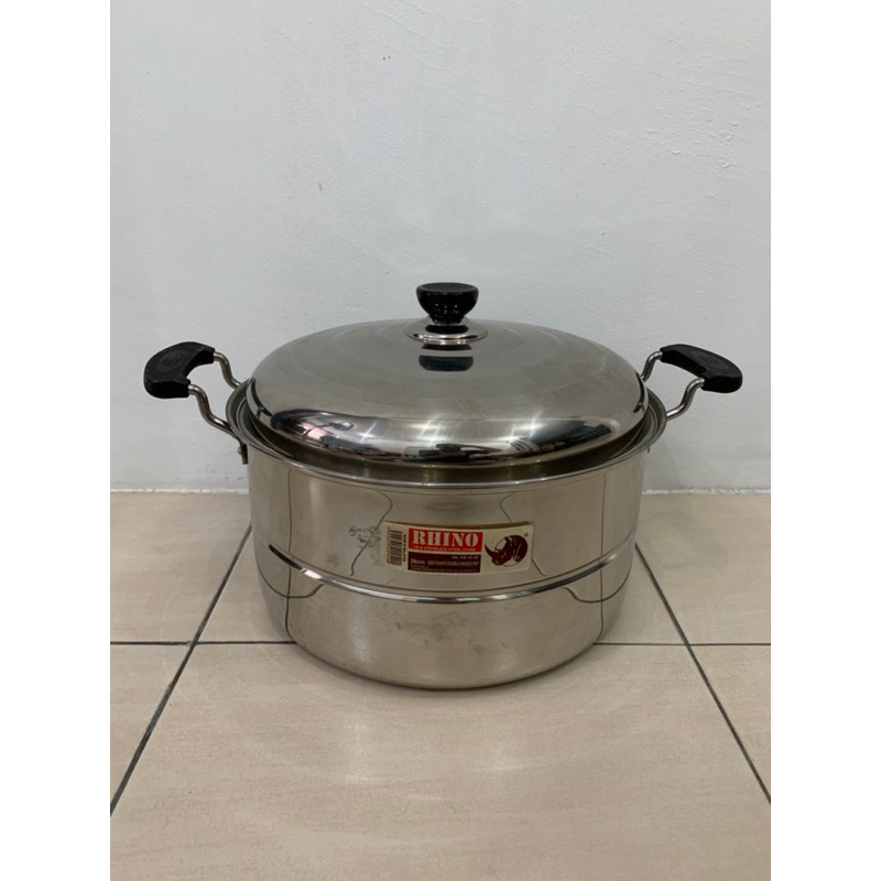 Stainless Steel food steamer cooking pot 36cm | Shopee Malaysia