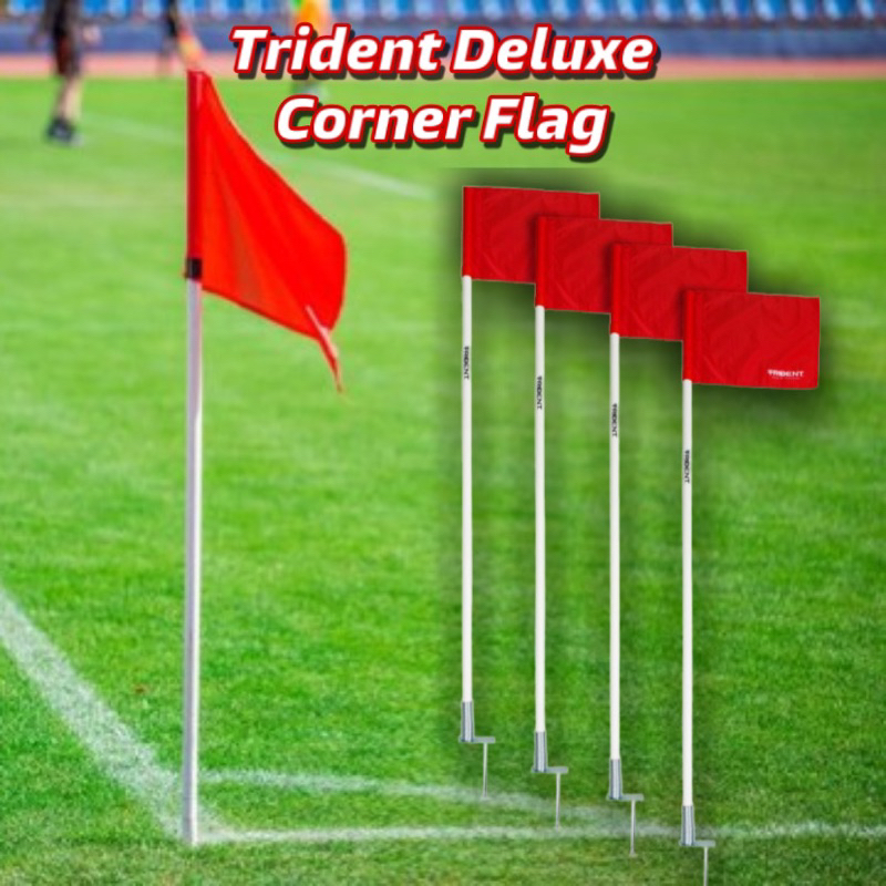 Trident Deluxe Corner Flag Tiang Bendera Penjuru Padang Bola Sepak ...