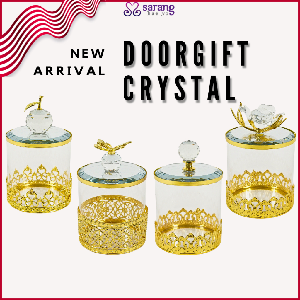 Kristal Doorgift Vip Home Decoration Crystal Glass Bekas Rampai Bekas ...