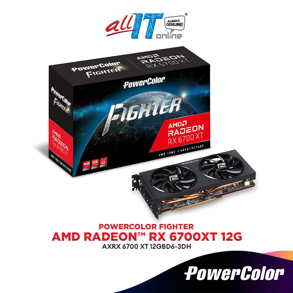 PowerColor Fighter AMD Radeon™ RX 6700 XT 12GB GDDR6 Graphics Card ...