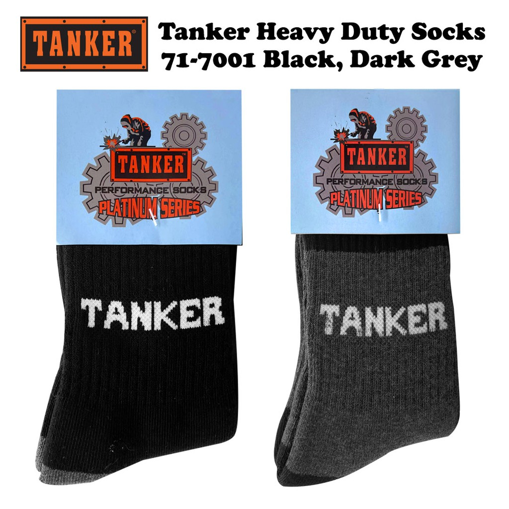Tanker Heavy Duty Socks 71-7001 | Dark Grey / Black | Shopee Malaysia