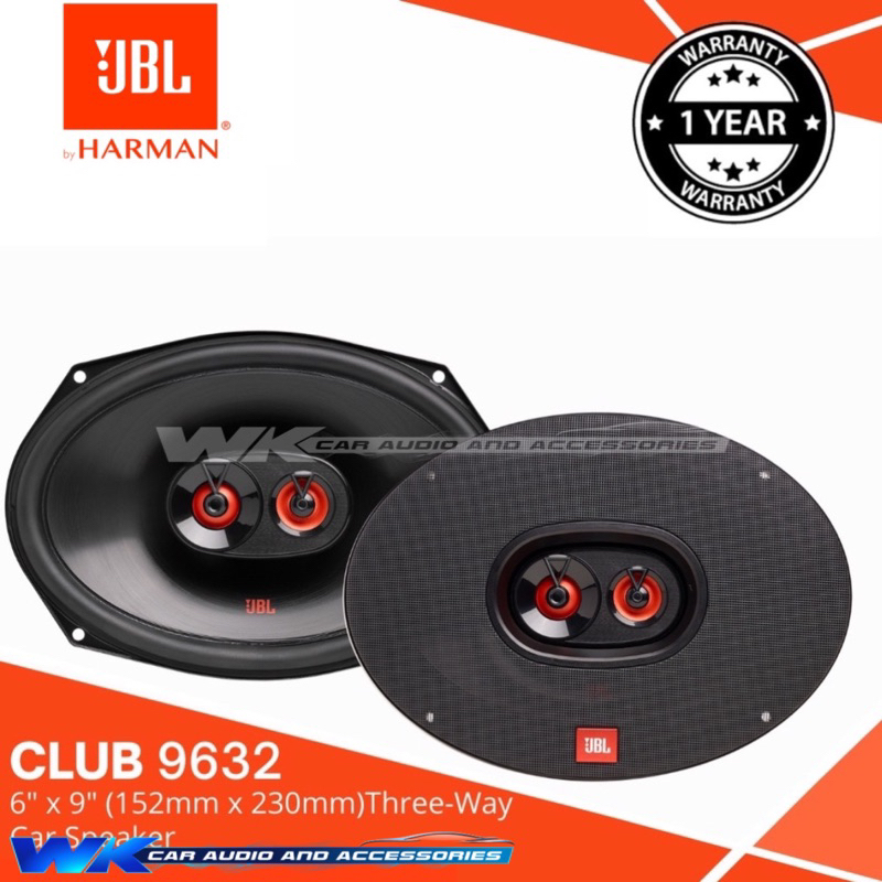 JBL CLUB-9632 6x9 3 WAY SPEAKER 100% ORIGINAL | Shopee Malaysia