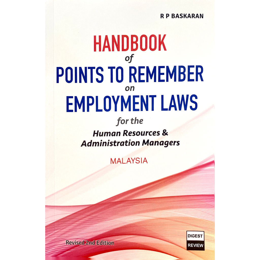( Digest Review ) Handbook of Points to Remember on Employment Laws for ...