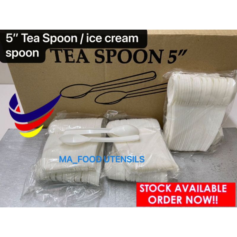 5" Tea Spoon / Ice Cream Spoon & 4" Dessert Fork ( colour mix ...