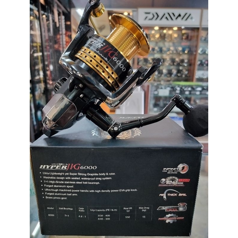 Team Seahawk Hyper Jig 6000 (free gift 🎁 2 jig) | Shopee Malaysia