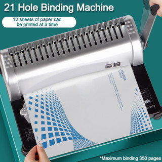 Comb Binding Machine A4/A3 Size Binding Machine Office 21 Hole Heavy Duty Binding Machine ...