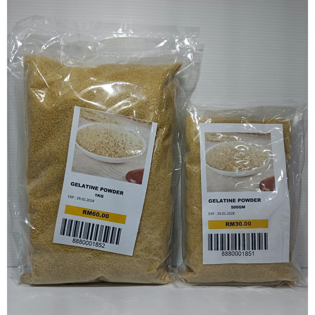 GELATINE POWDER-,200gm,500GM/1KG | Shopee Malaysia