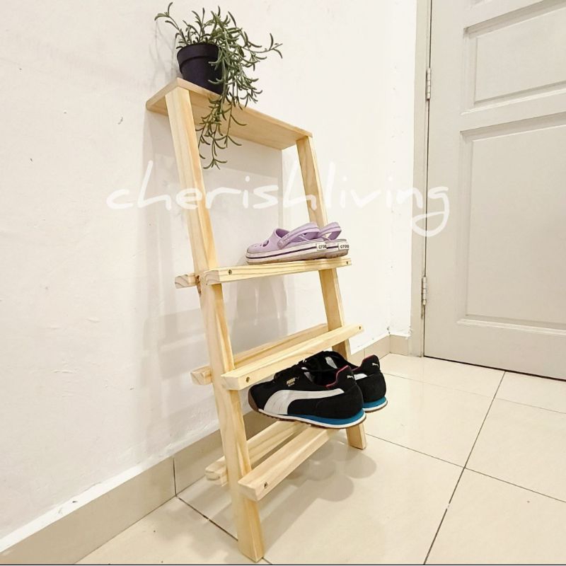 Minimalist Ladder Shoe Rack Storage/ Rak Kasut Tangga Minimalis ...