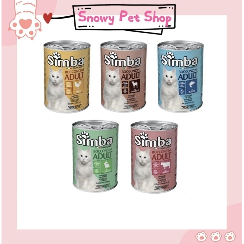 Monge Simba Cat Canned Food 415g Italy Quality Cat Wet Food Chunkies ...