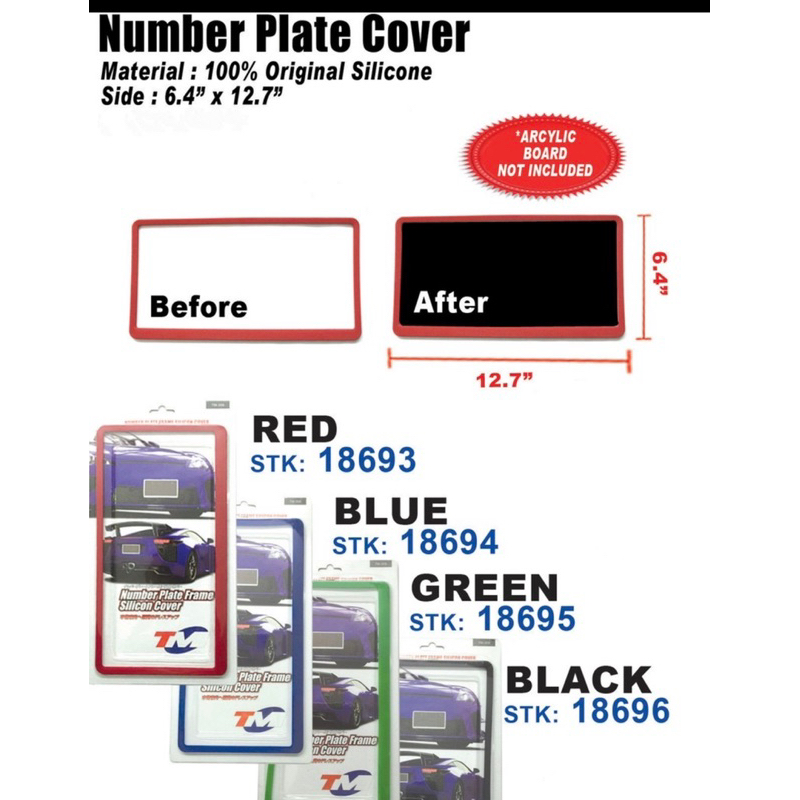 Stk-18693 /18694/ 18695/ 18696 : Number Plate Casing Cover License ...