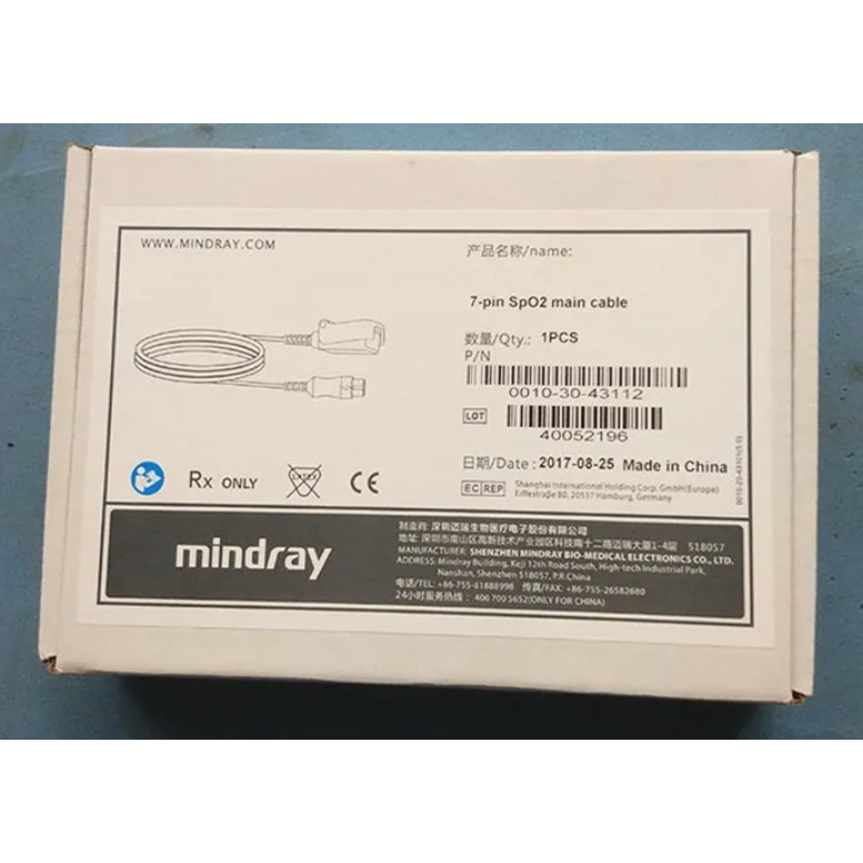 Original Mindray SpO2 extension Cable 562A - 7 pin for T5 T8, IPM, IMEC ...