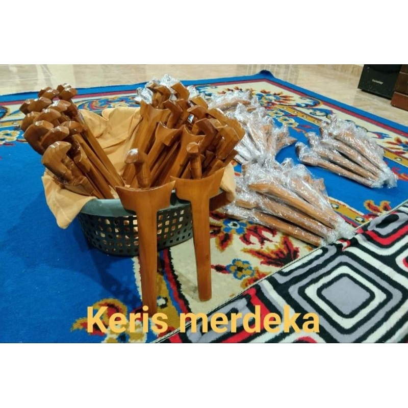 READY STOCK Tanjak Tengkolok songket raya merdeka replika keris merdeka ...