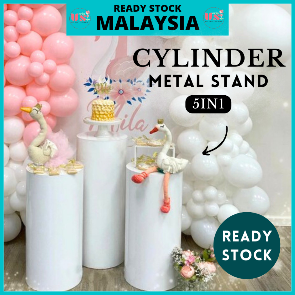 5in1 Round Hexagon Table Pillar Cylinder Stand Decoration For Cake ...