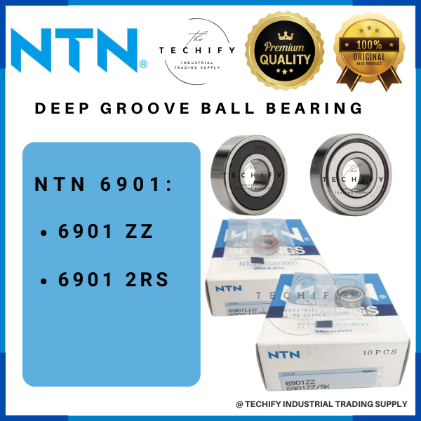 NTN 6901 ZZ / 2RS DEEP GROOVE BALL BEARING 100% ORIGINAL MADE IN JAPAN ...