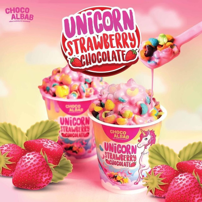 UNICORN STRAWBERRY CHOCOLATE CHOCO ALBAB( 85g) | Shopee Malaysia