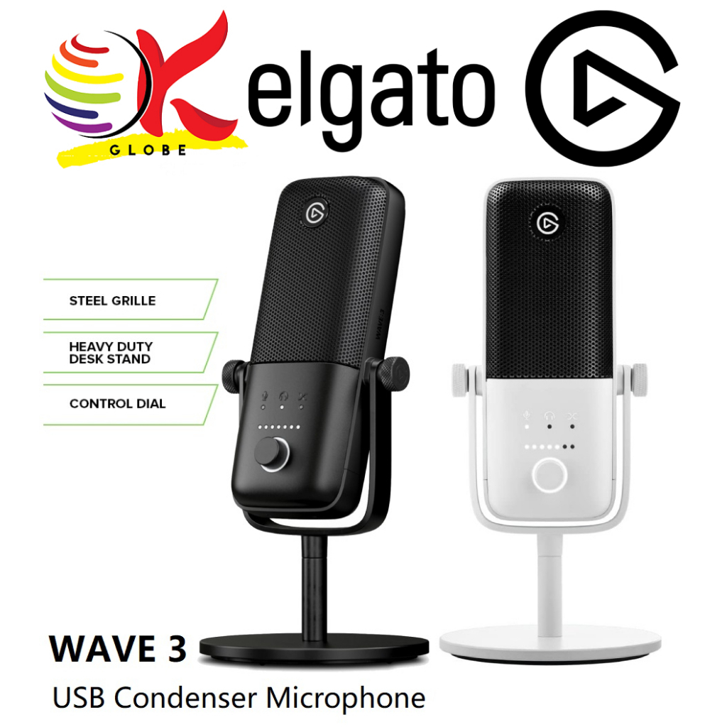 ELGATO WAVE 1 / WAVE 3 PREMIUM MICROPHONE DIGITAL MIXING SOLUTION FOR ...