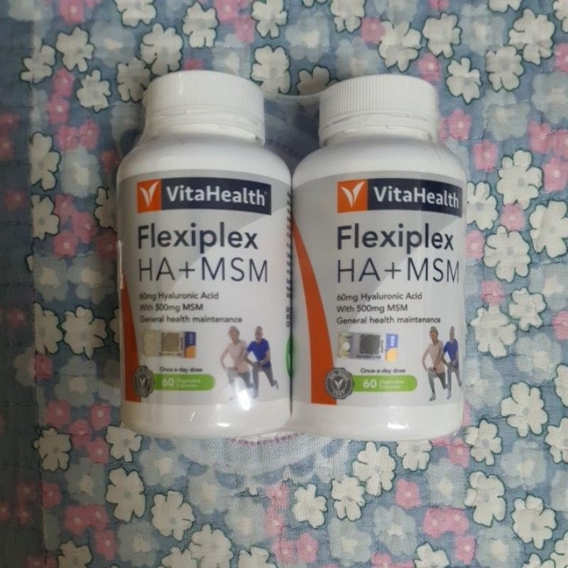 Vitahealth Flexiplex HA + MSM Vegicaps 2x60s (Expiry Date:12/2025 ...
