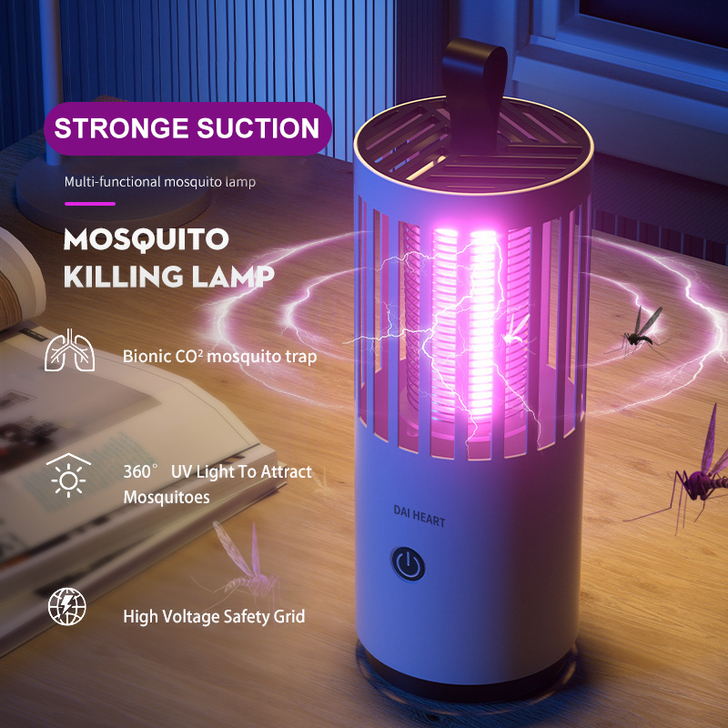 suction-type mosquito killer lamp UV light USB powered electric fly bug ...