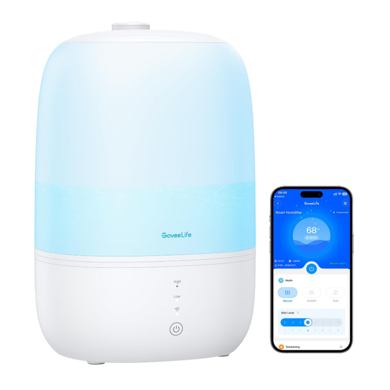 Life Smart 3L Humidifiers for Bedroom, Top Fill Cool Mist Humidifiers ...