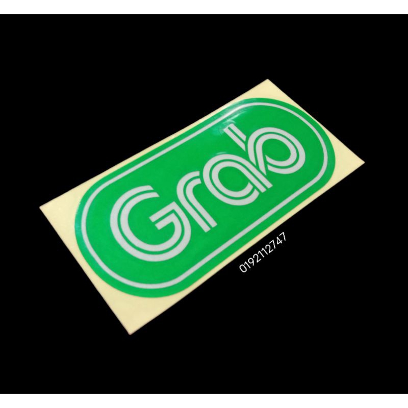Sticker Grab Food Glossy Kilat | Shopee Malaysia