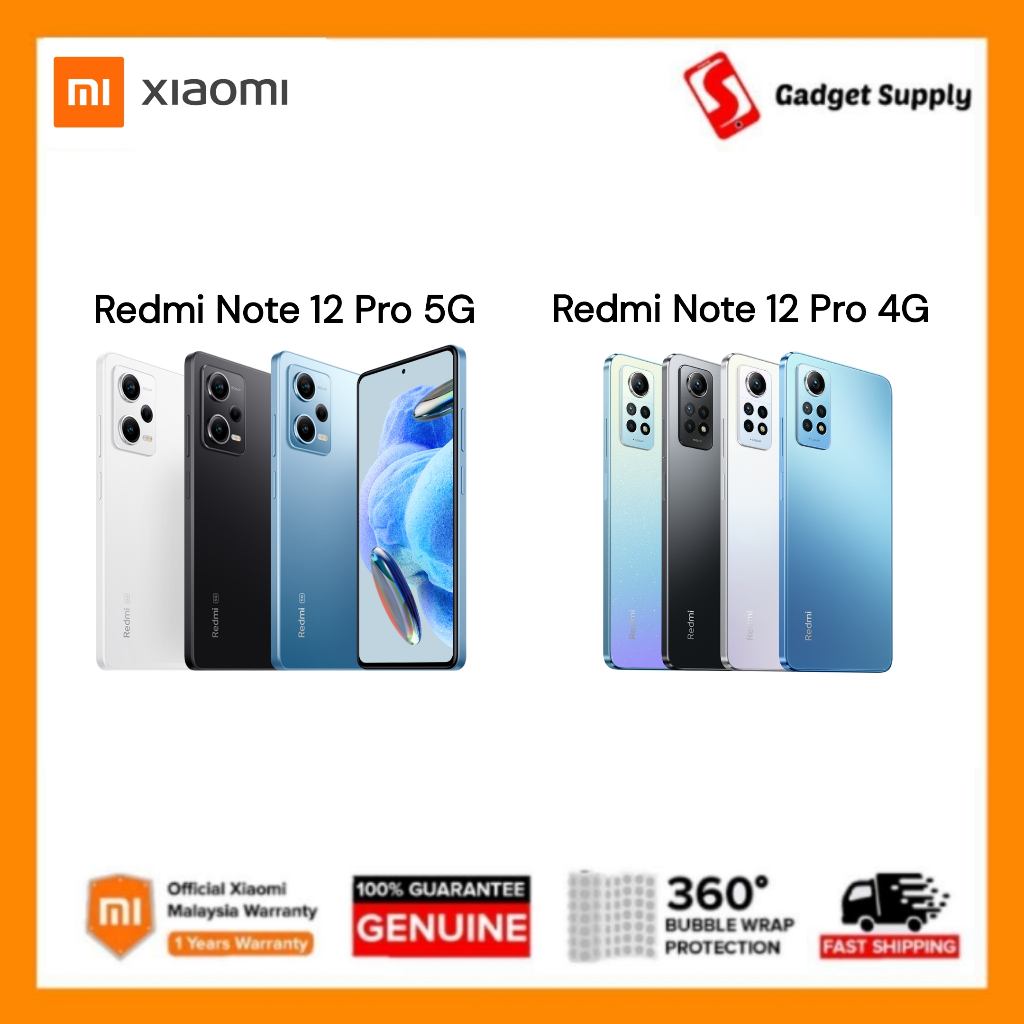 Redmi Note 12 Pro 5G / Note 12 Pro 4G | 8GB RAM 256GB ROM | Shopee Malaysia