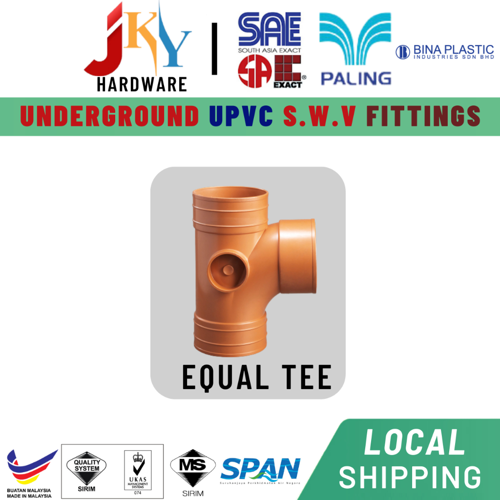 6" x 4" 160mm x 110mm UPVC Underground Fitting Reducer Tee Reducing Tee ...