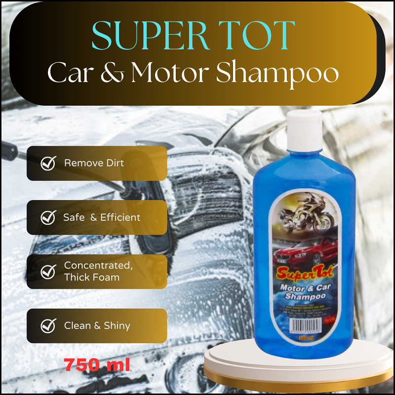 Super Tot Motor & Car Shampoo 750ml | Shopee Malaysia