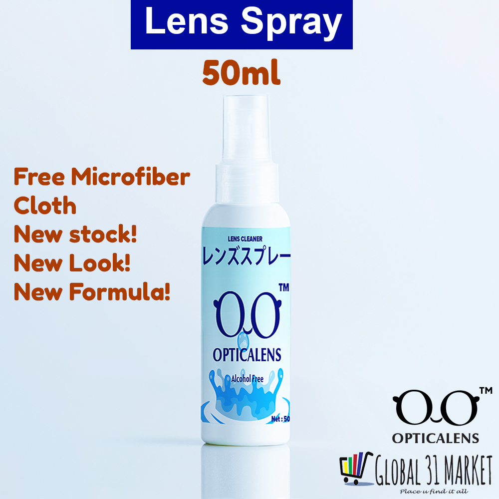 Opticalens Lens Cleaner Spray 50ml , For Glasses & Sunglasses , alcohol ...