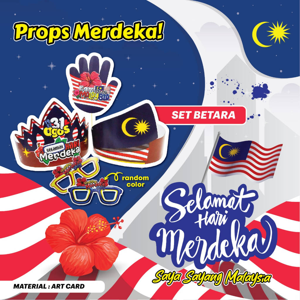 Set Merdeka Props; TANJAK + TIARA + TANGAN; Merdeka Merchandise Merdeka ...