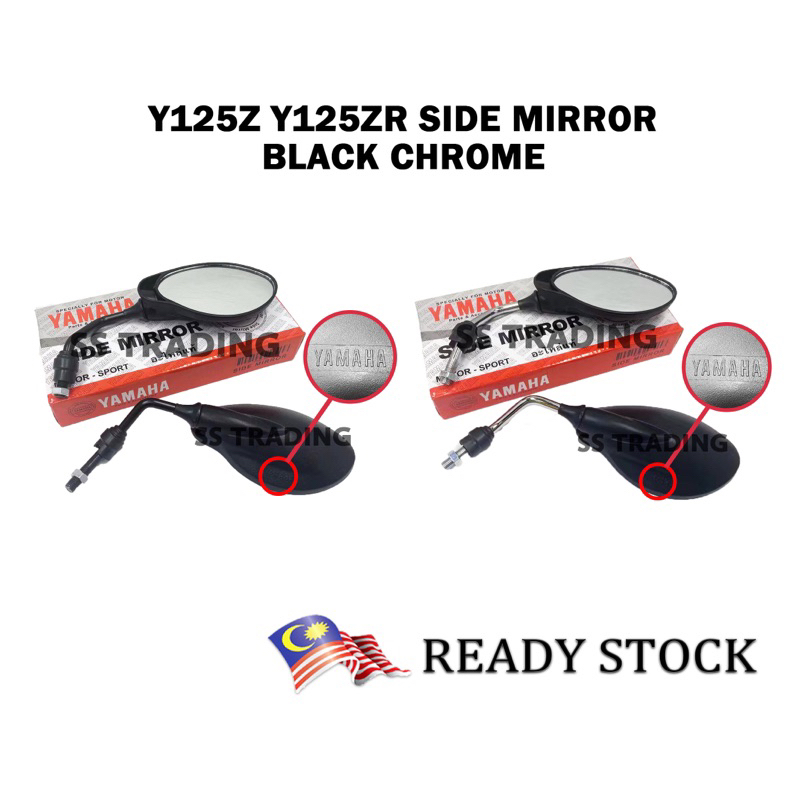 YAMAHA Y125Z SIDE MIRROR CHROME CERMIN SISI Y125ZR Y15ZR LC135 RS150 ...