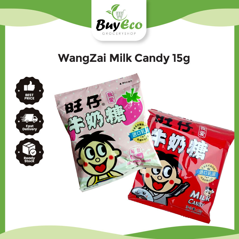 旺仔牛奶糖 | WangZai Milk Candy 15g | Shopee Malaysia