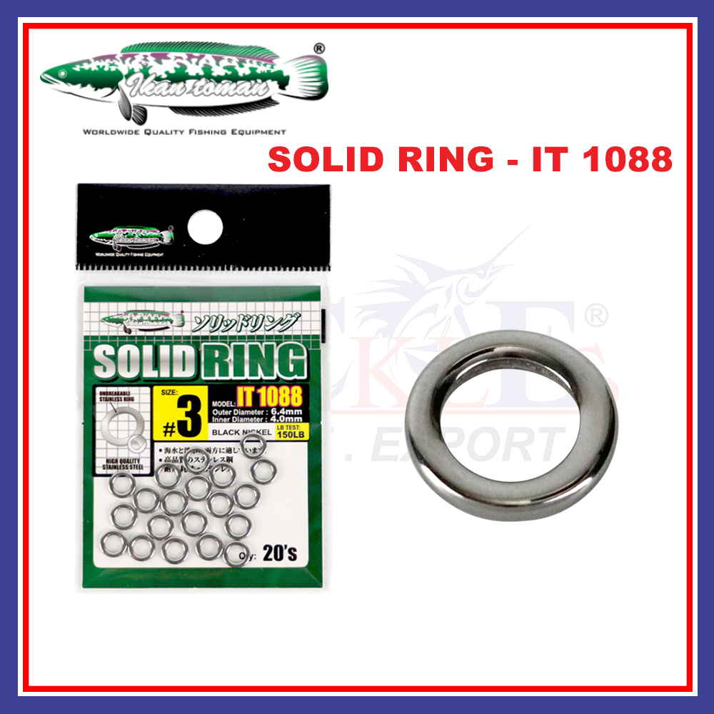 Ikan Toman Solid Ring IT 1088 Assist Hook Fishing Pancing Heavy Duty Power Split Jigging Assist ...