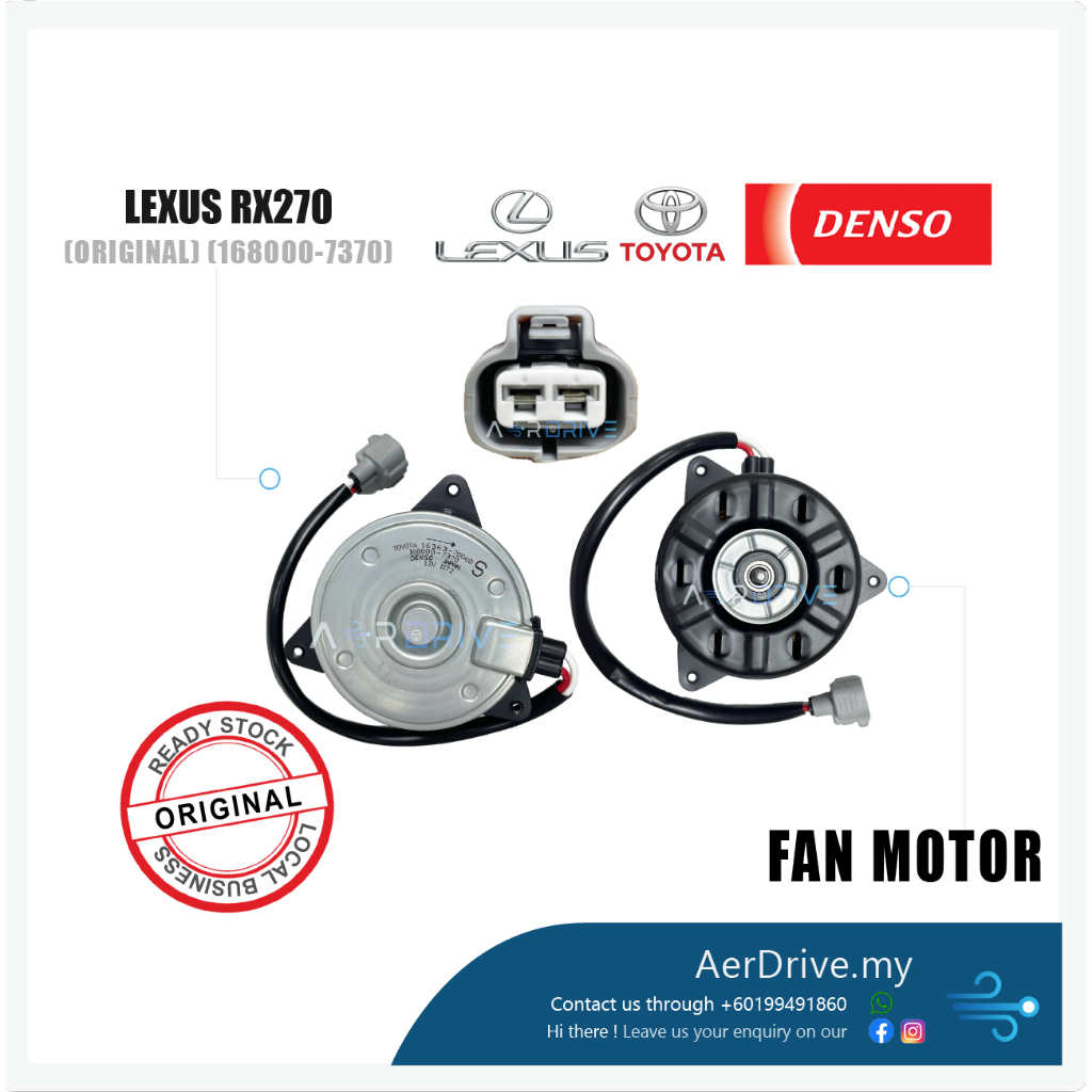ORIGINAL DENSO TOYOTA LEXUS RX270 AGL10 RADIATOR MOTOR ( 7370 ...