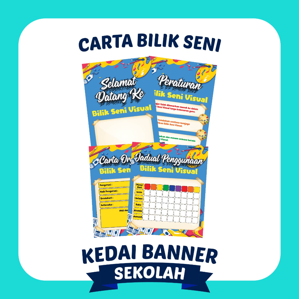 Carta Bilik Seni | Keceriaan Bilik Seni | Keceriaan Bilik Khas | Shopee ...