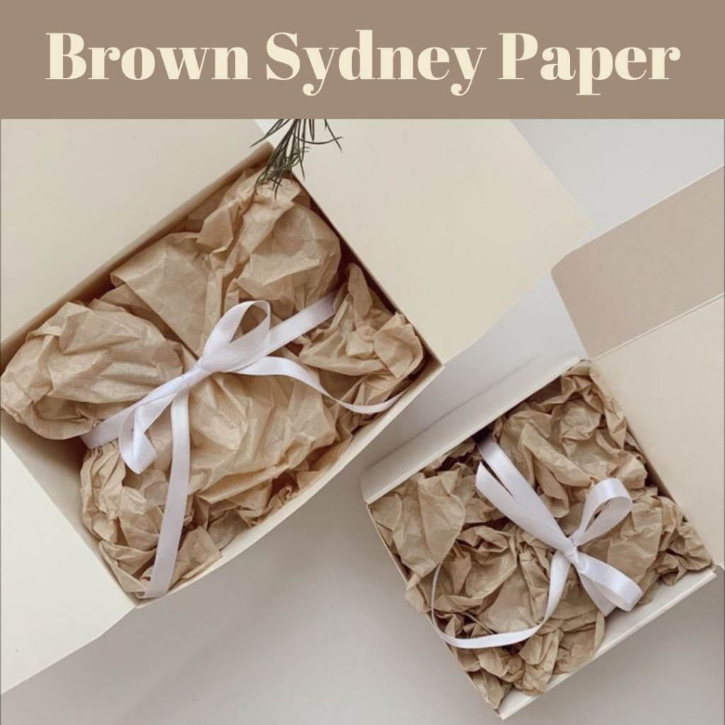 Brown Sydney Wrapping Paper (10/50/100pcs) Pembalut Hadiah Gift ...