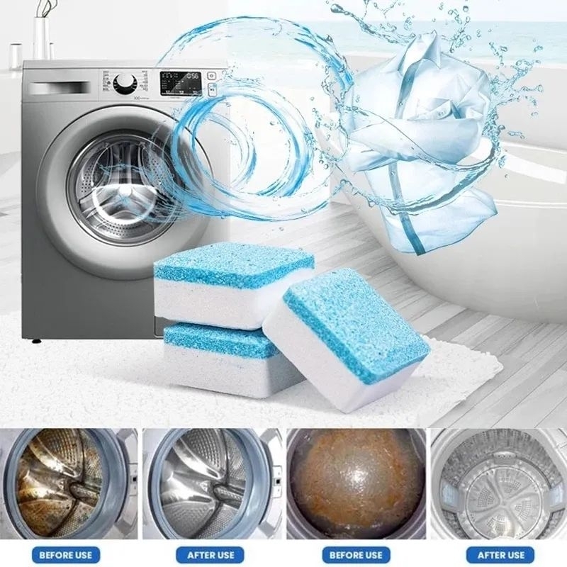 12PCS WASHING MACHINE SLOT CLEANER WASHER DETERGENT EFFERVESCENT ...