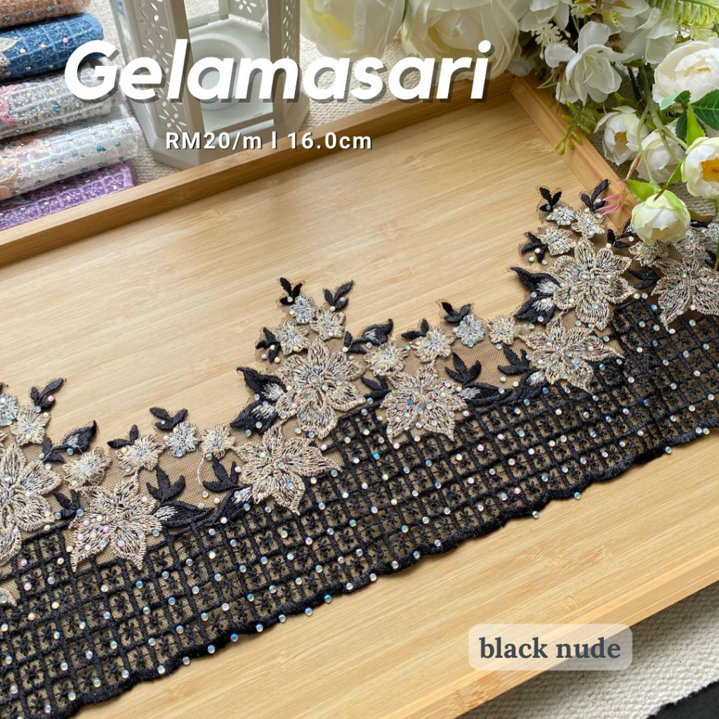 NEW GELAMASARI DWI COLOR LACE SESUAI UNTUK PELBAGAI FESYEN DAN GAYA ...