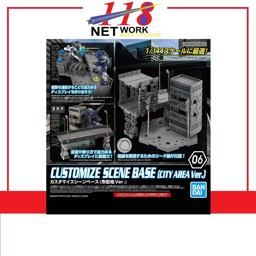 BANDAI 30MM 1/144 30 Minutes Missions 06 Customize Scene Base [City ...