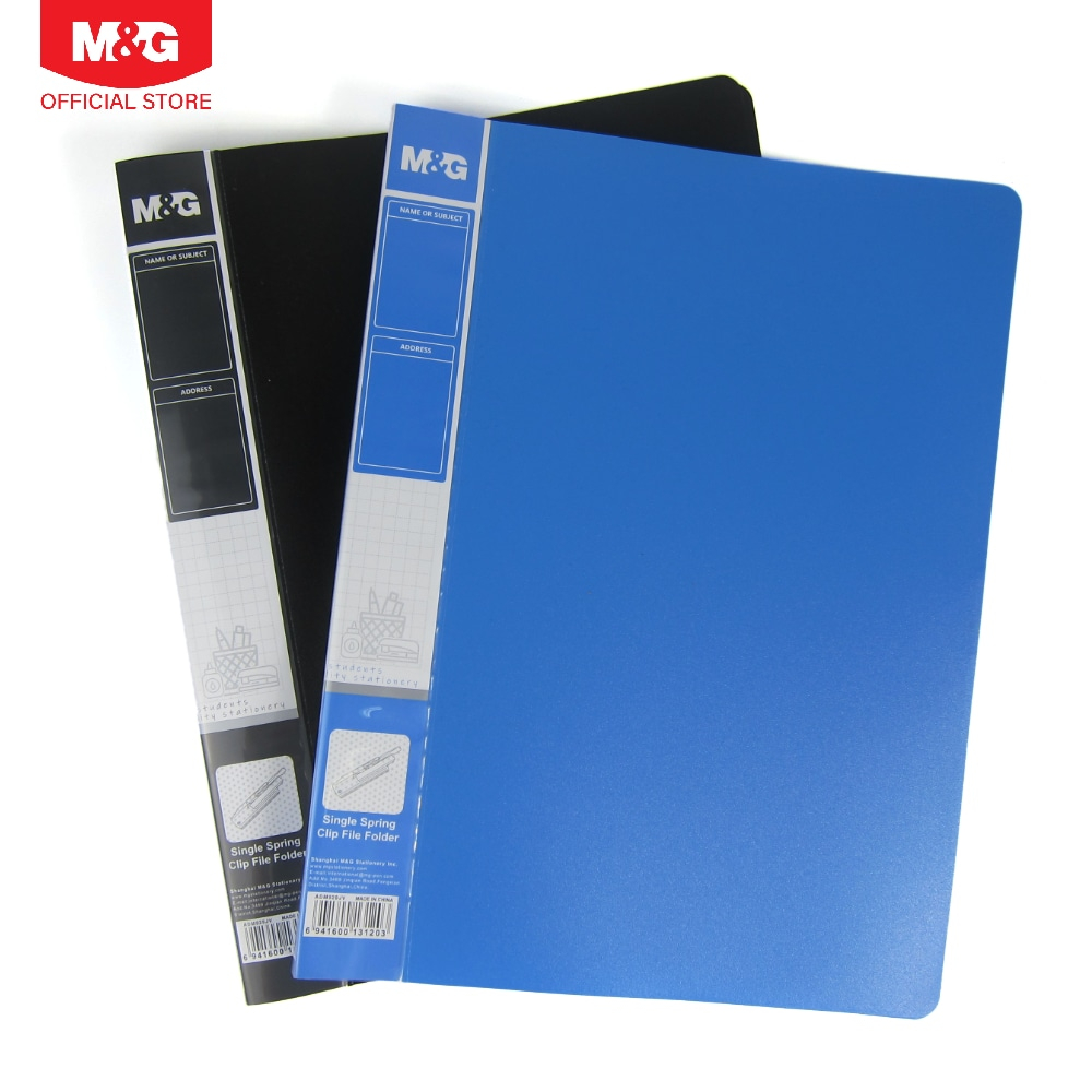 M&G Economic Single Spring Clip File Folder (A4) - 100% Premium PP ...
