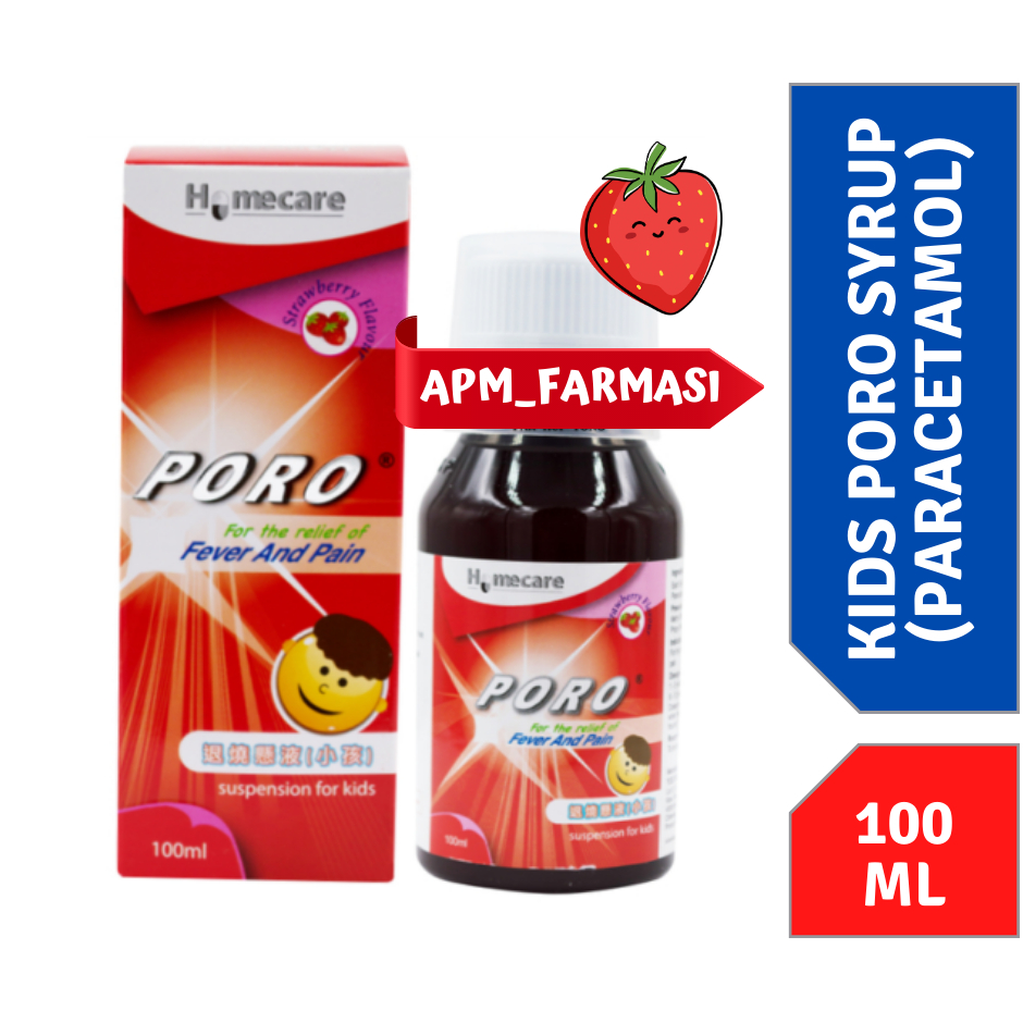 [EXP:05/2026] KIDS PORO SYRUP (PARACETAMOL) FOR RELIEF OF FEVER AND ...