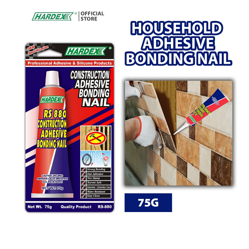 Hardex Construction Adhesive Bonding Nail (20g/75g) RS-882/RS-880 ...