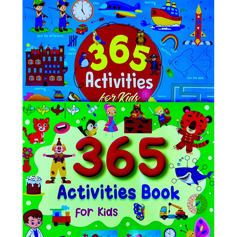 365 Activities Book for Kids Travel in Car Colouring Dot-to-Dot Maze ...