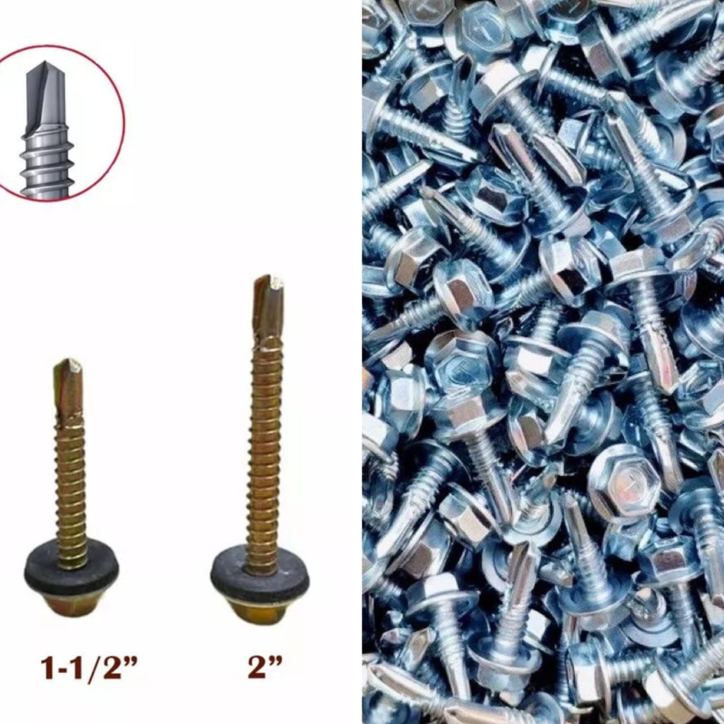 SELF DRILLING SCREW SKRU KUNCI BESI SAIZ #10 X 5/8 ZPH DAN SKRU BUMBUNG ...