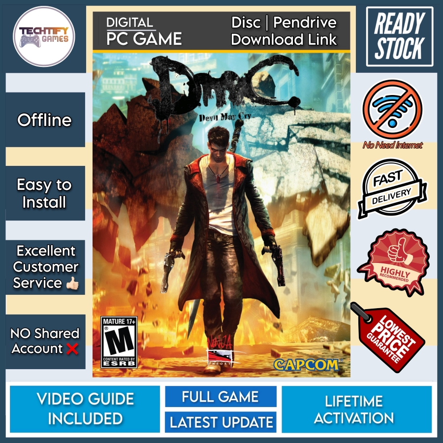 [PC Game] DmC Devil May Cry Complete Edition - Offline [Disc | Pendrive ...