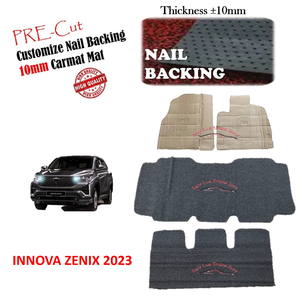 TOYOTA INNOVA ZENIX 2023 PER-CUT CUSTOMIZED NAIL BACKING FULL CAR ...