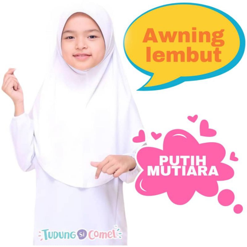 TUDUNGSICOMEL Tudung Awning Lembut Tema Merdeka Warna Jalur Gemilang ...