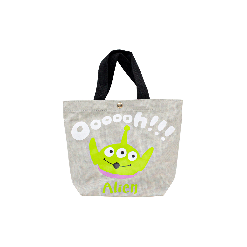 Disney Pixar Oooooh Alien Small Canvas Tote Bag - Light Grey Colour For ...